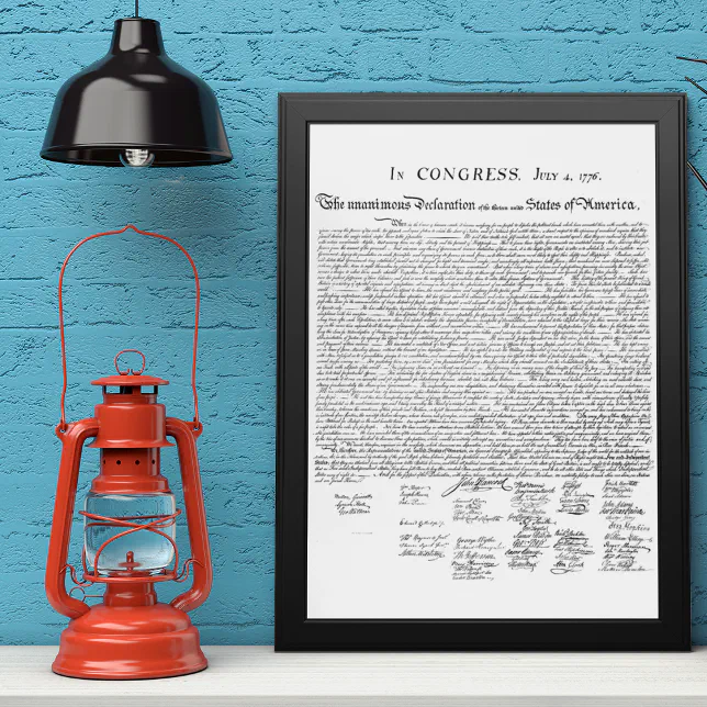 Declaration of Independence Poster | Zazzle
