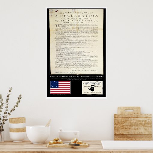 Declaration of Independence Poster | Zazzle