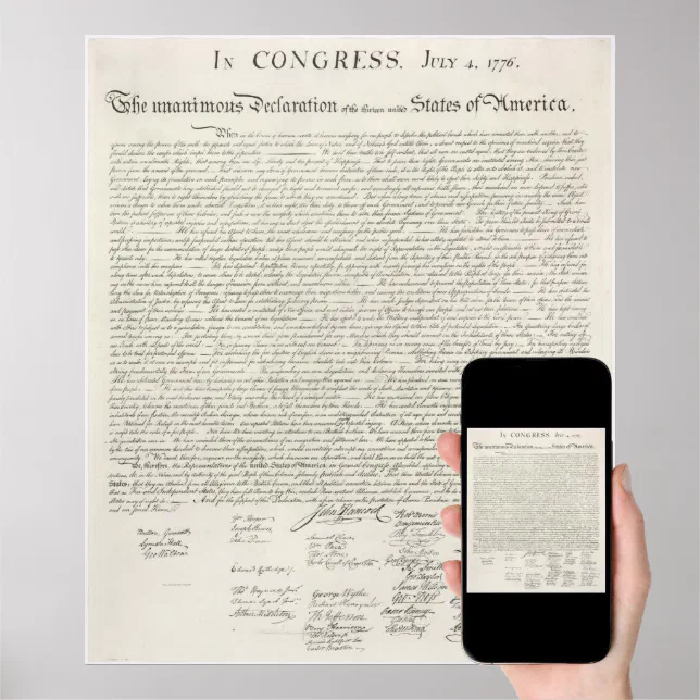 Declaration of Independence Poster | Zazzle