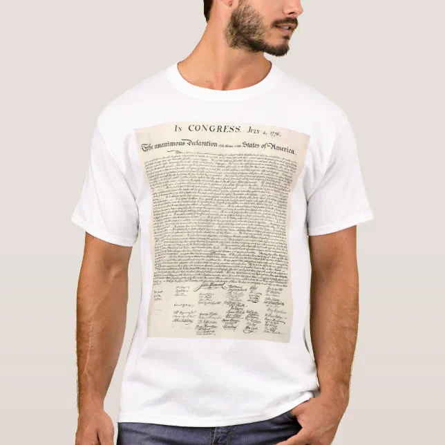 Declaration of Independence T-Shirt | Zazzle