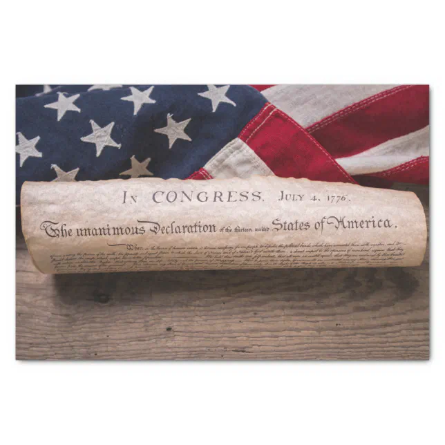 Declaration of Independence Tissue Paper | Zazzle
