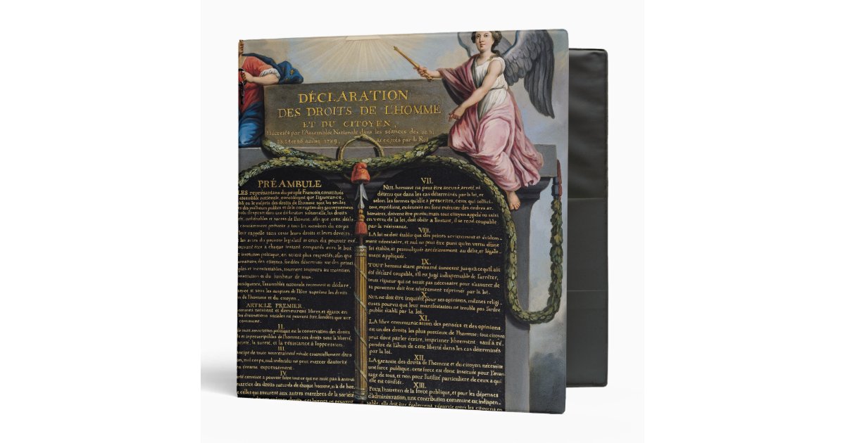 Declaration of the Rights of Man and Citizen 3 Ring Binder | Zazzle
