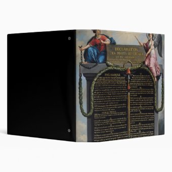 Declaration of the Rights of Man and Citizen 3 Ring Binder | Zazzle