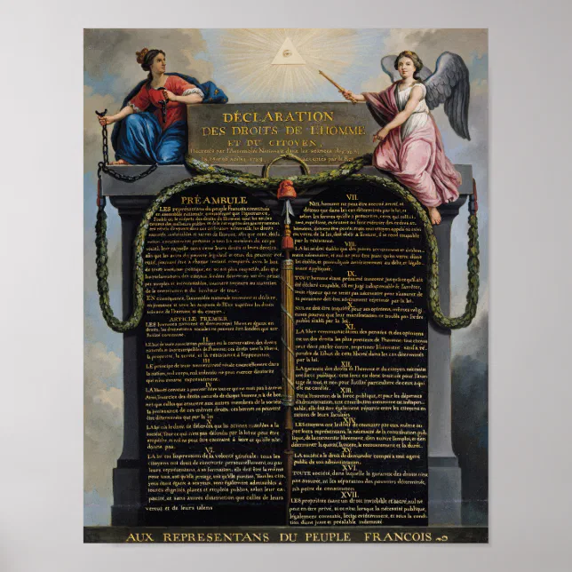 Declaration of the Rights of Man and Citizen Poster | Zazzle