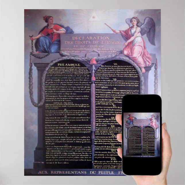 Declaration of the Rights of Man Poster | Zazzle