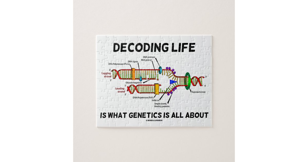 Decoding Life Is What Genetics Is All About Jigsaw Puzzle | Zazzle