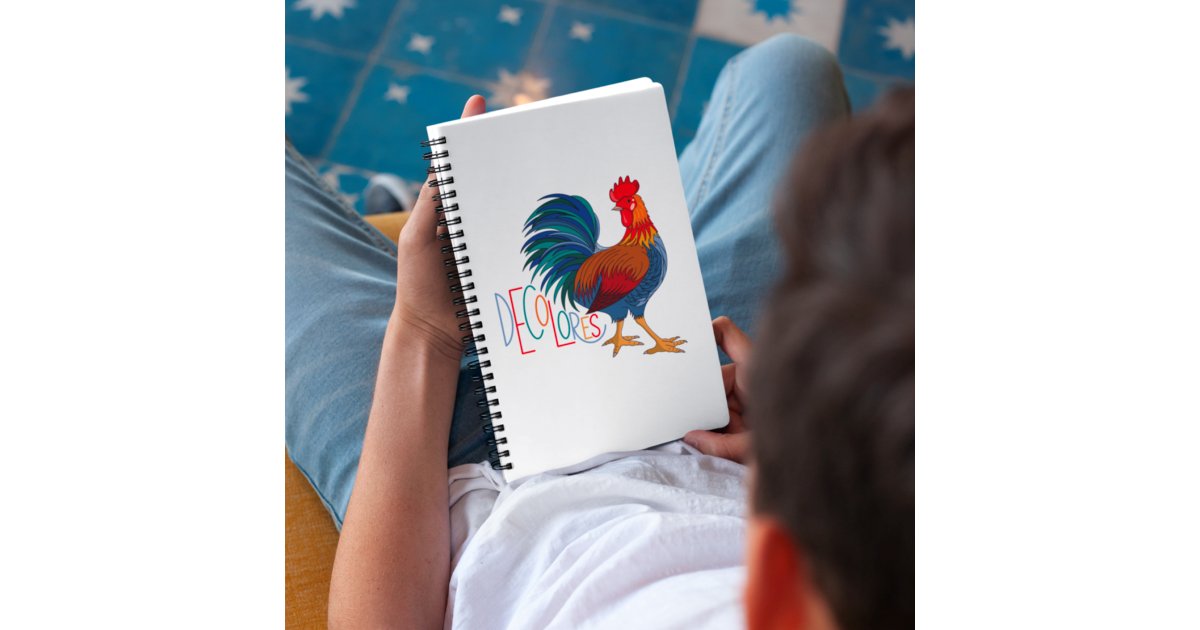 DeColores Cursillo Colorful Rooster Notebook | Zazzle