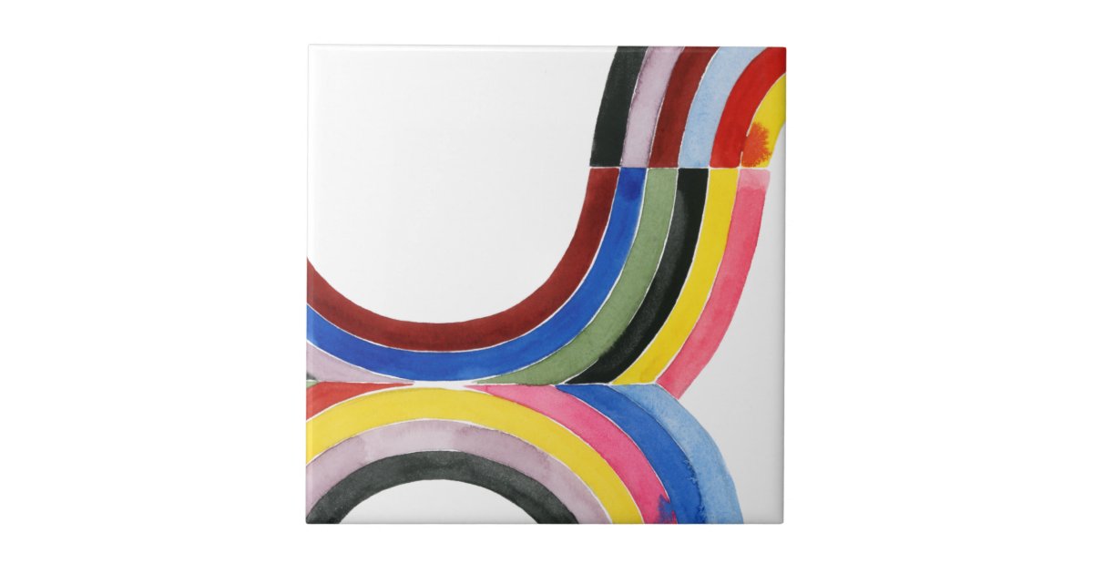 Deconstructed Rainbow - Vertical Ceramic Tile | Zazzle