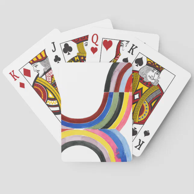 Deconstructed Rainbow - Vertical Poker Cards | Zazzle
