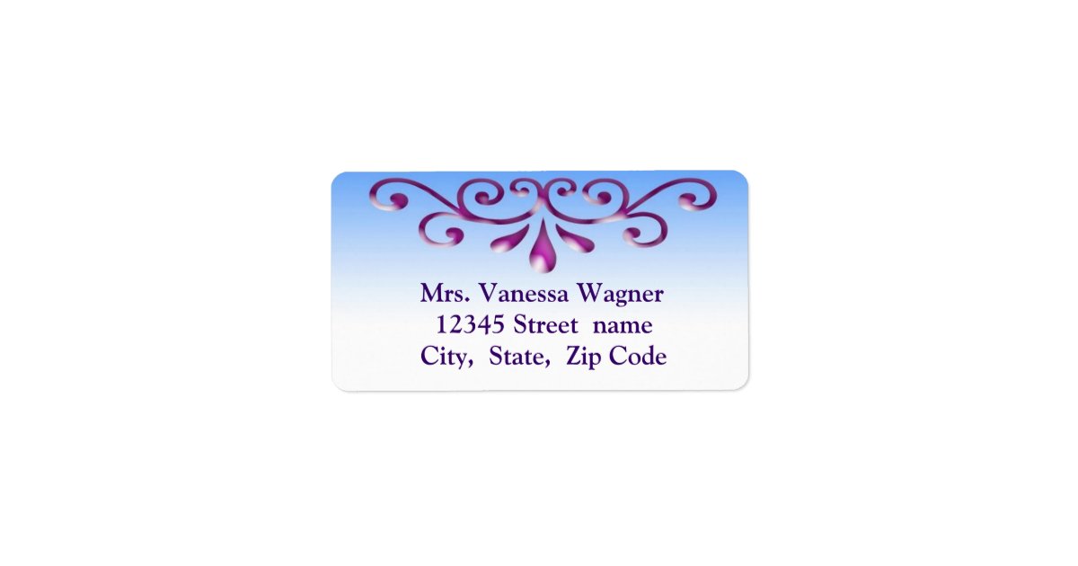 Decorative address label | Zazzle