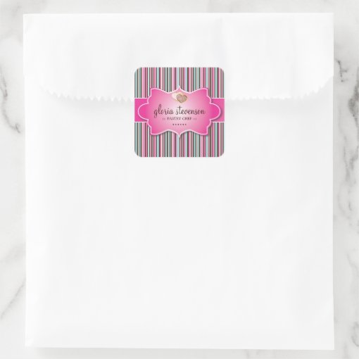 Decorative Bakery Price Tag Stickers | Zazzle