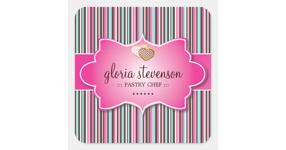 Decorative Bakery Price Tag Stickers | Zazzle