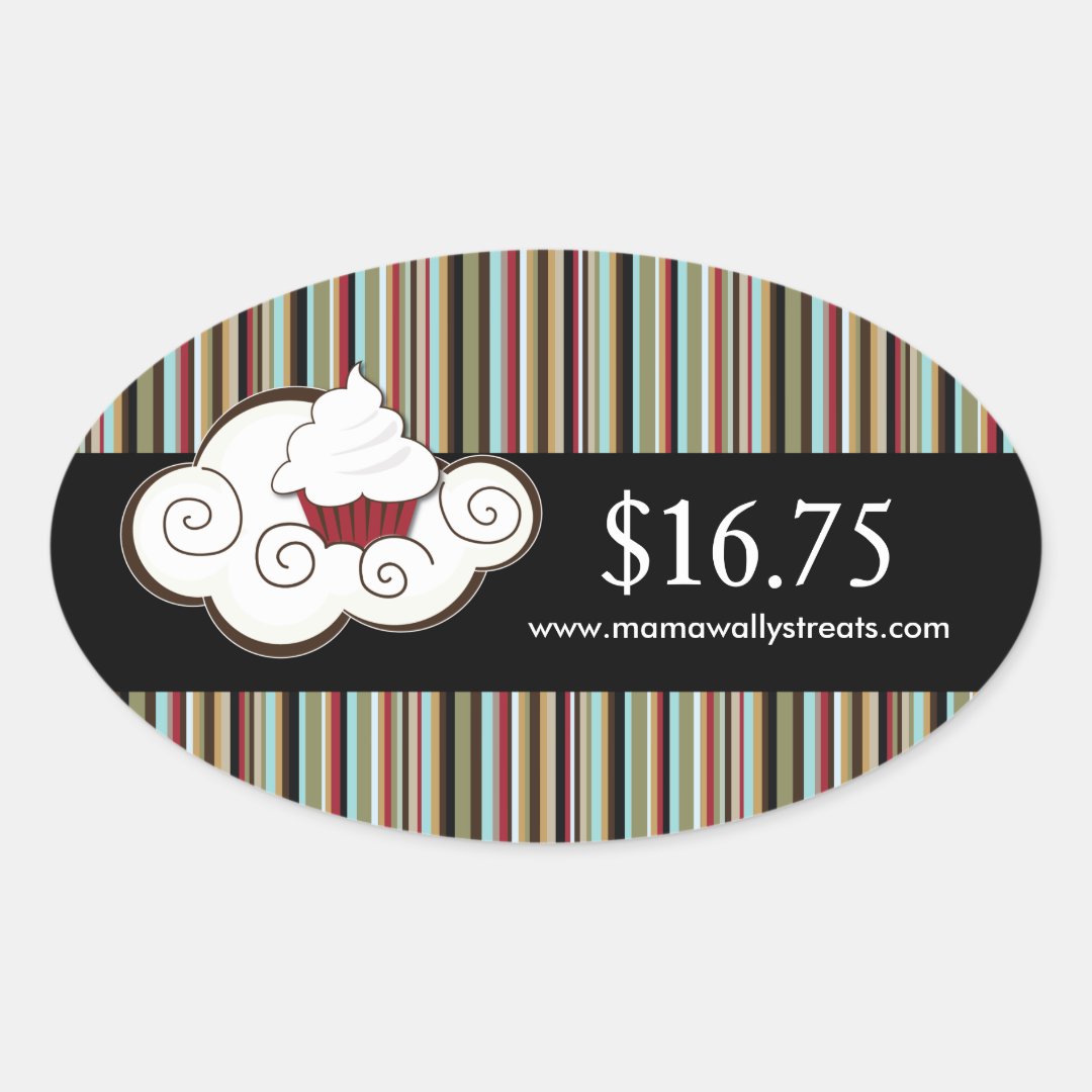 Decorative Bakery Price Tag Stickers | Zazzle