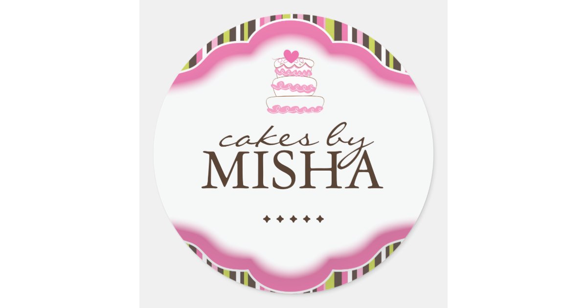 Decorative Bakery Stickers | Zazzle