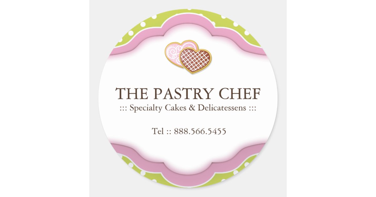 Decorative Bakery Stickers | Zazzle