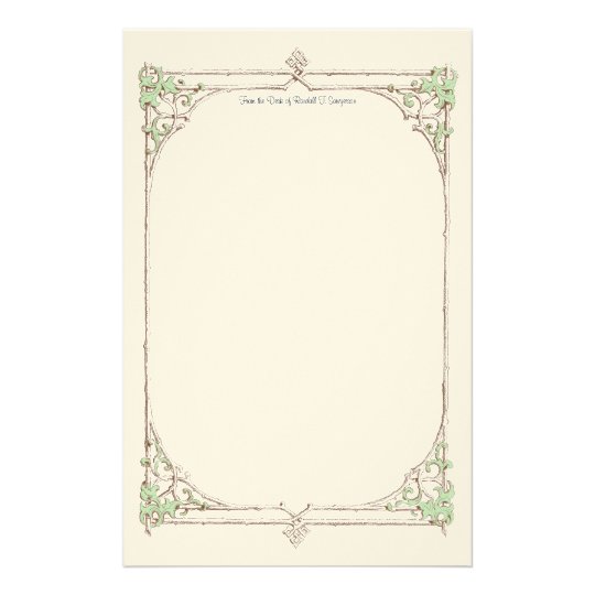 Decorative Border Stationery | Zazzle.com