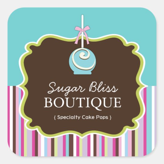 Decorative Cake Pop Stickers | Zazzle.com