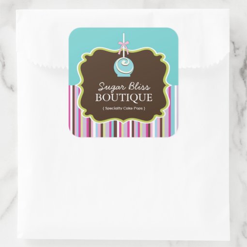 Decorative Cake Pop Stickers | Zazzle