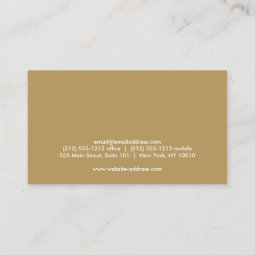 DECORATIVE CIRCLE LOGO with YOUR INITIAL Gold Business Card | Zazzle