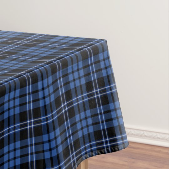 Decorative Classic Blue Tartan Plaid Pattern Tablecloth | Zazzle.com