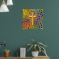 DECORATIVE CROSS POSTER | Zazzle