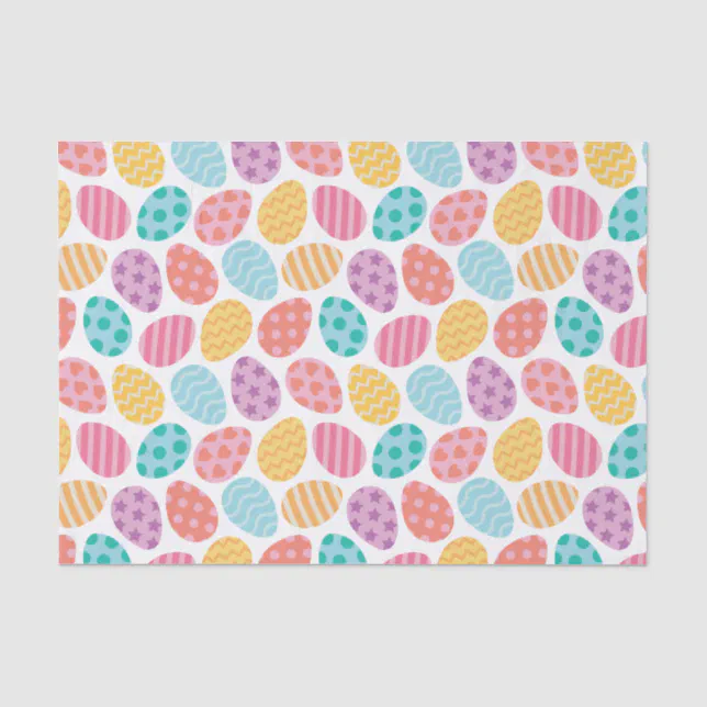 Decorative Easter Eggs Pattern Tissue Paper | Zazzle