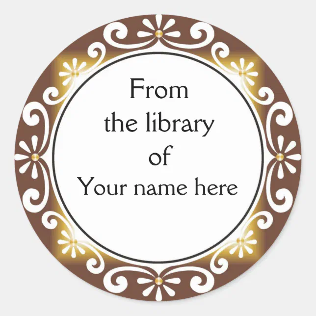 Decorative From The Library Of Bookplates | Zazzle
