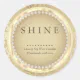 Decorative Gold Frame Classic Round Sticker | Zazzle