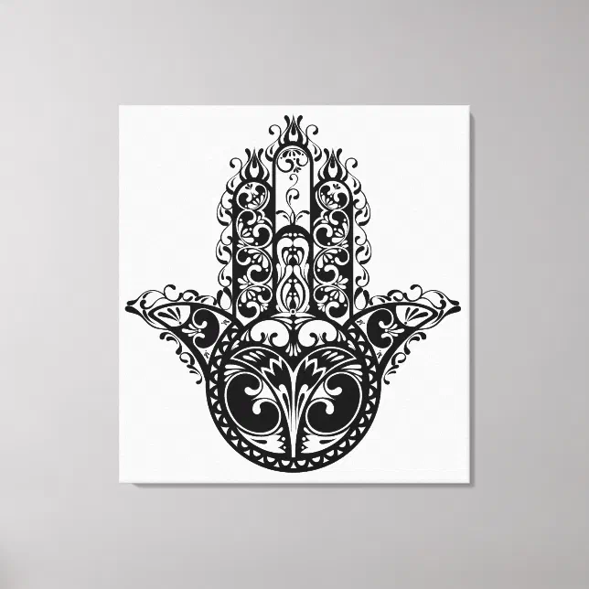 Decorative Hamsa Design 6 Canvas Print | Zazzle