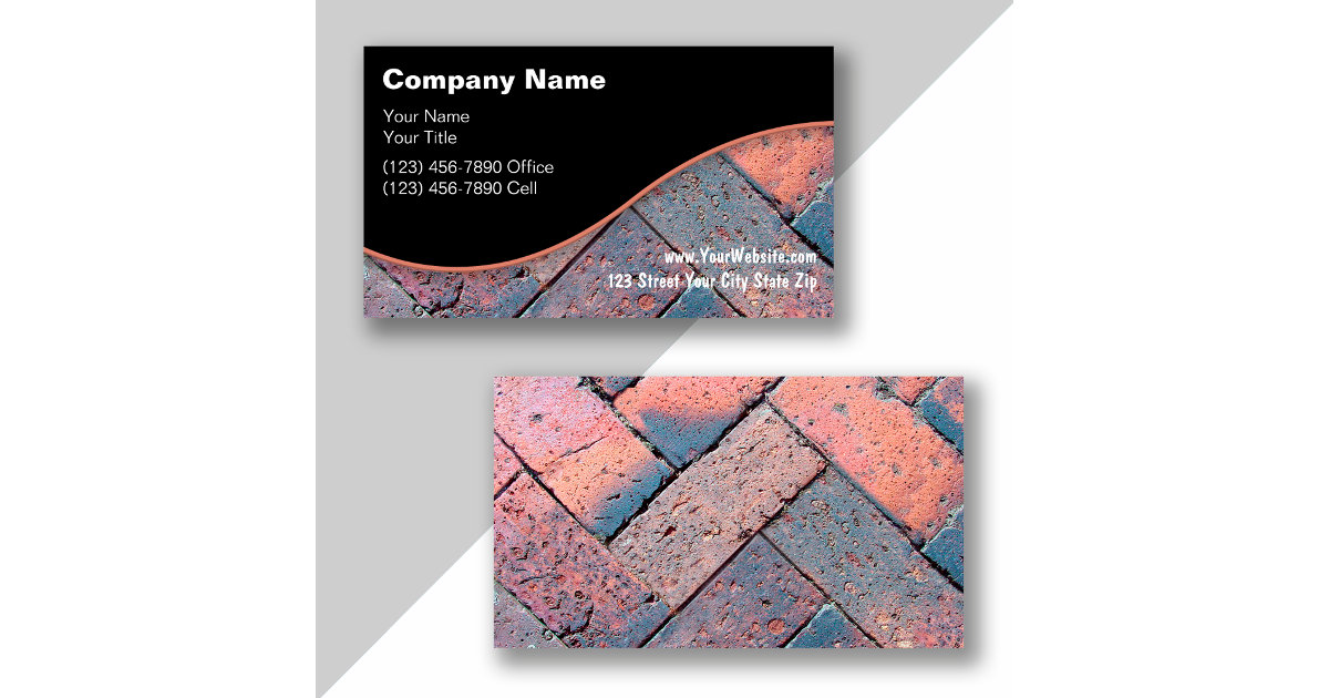 Decorative Home Brick Paving Business Card | Zazzle