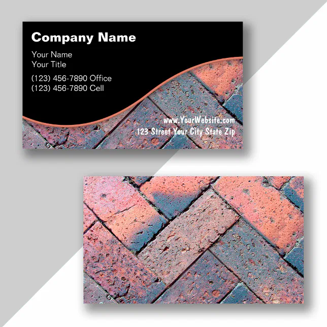 Decorative Home Brick Paving Business Card | Zazzle