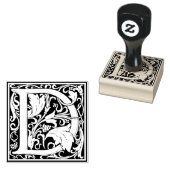 Decorative Monogram Letter D Rubber Stamp | Zazzle
