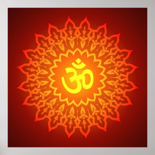 Decorative Om Design Poster | Zazzle