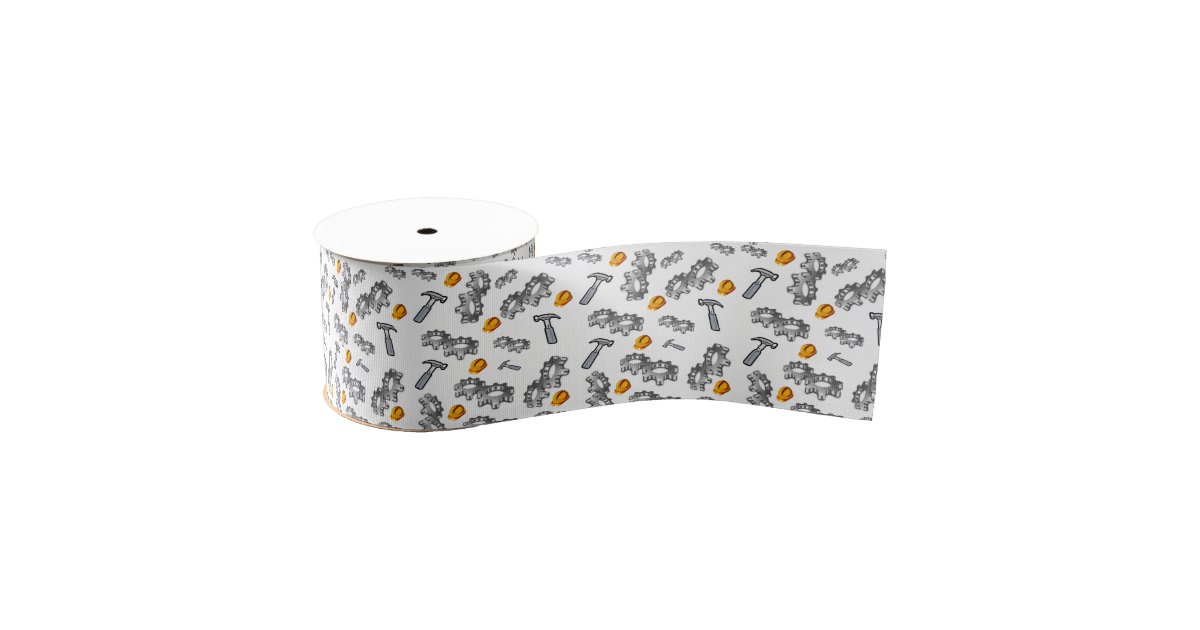 decorative ribbon construction tools | Zazzle