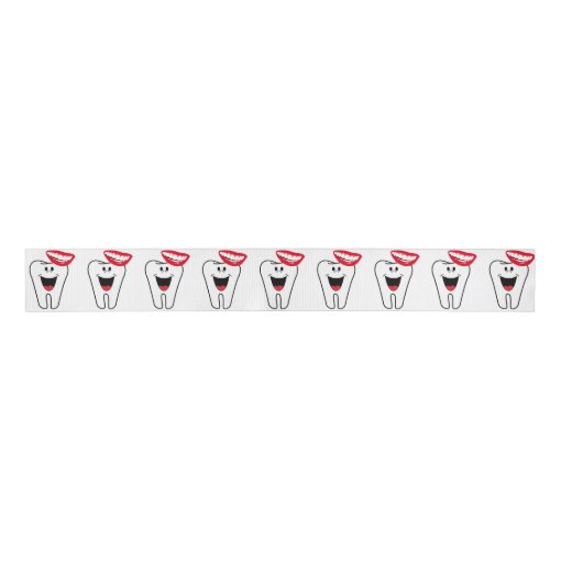 Decorative Ribbon Teeth Smile Dentist | Zazzle