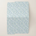 Decorative Striped Leaf Pattern File Folder | Zazzle