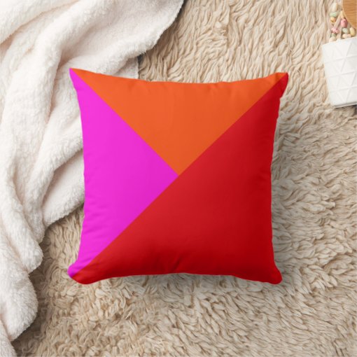 Decorative Throw Pillows - Red, Pink and Orange | Zazzle