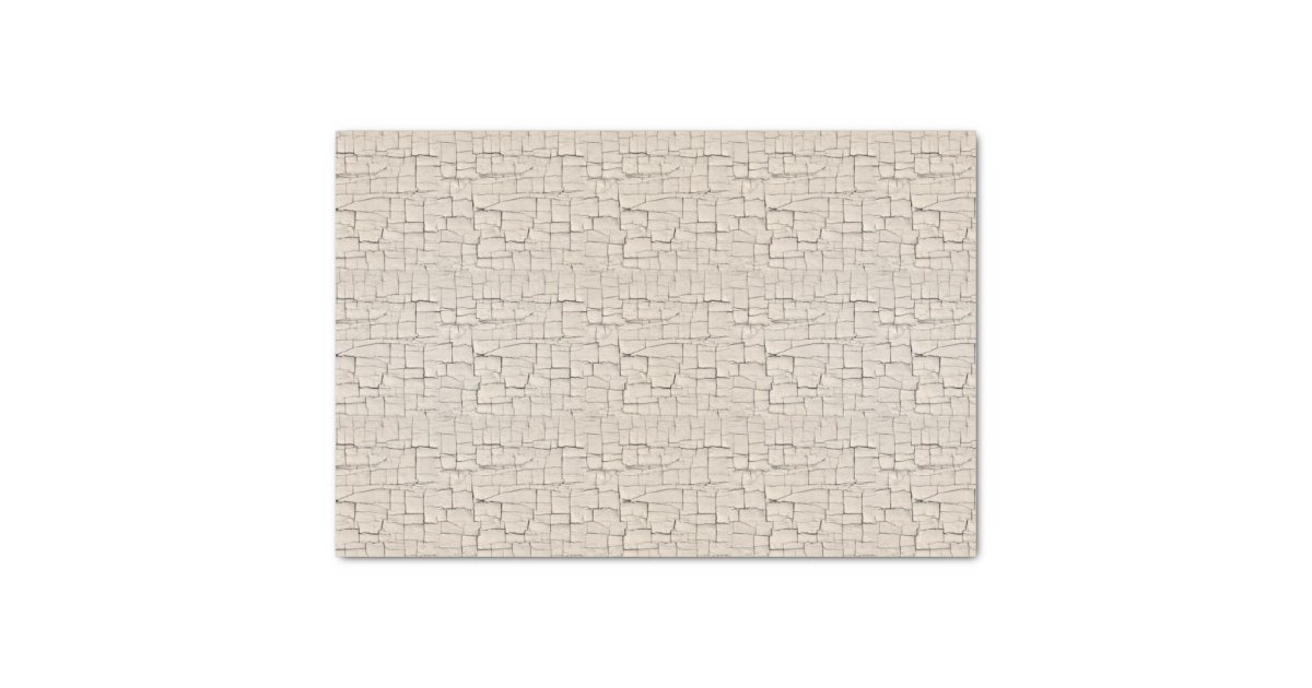 Decoupage Antique White Crackle Paint Tissue Paper | Zazzle