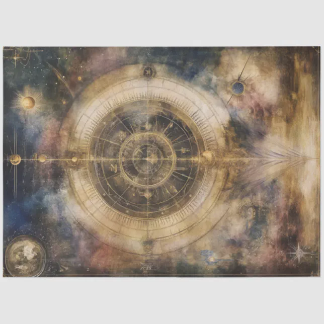 Decoupage Celestial Map Astrological Chart Tissue Paper | Zazzle