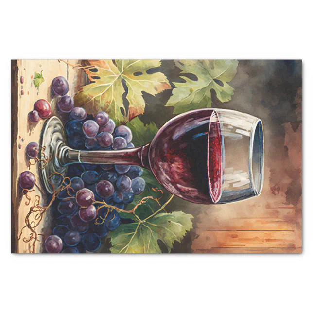 Decoupage crafters wine lovers tissue paper | Zazzle