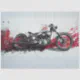 Decoupage Custom Motorcycle Black White Fat Line Tissue Paper | Zazzle