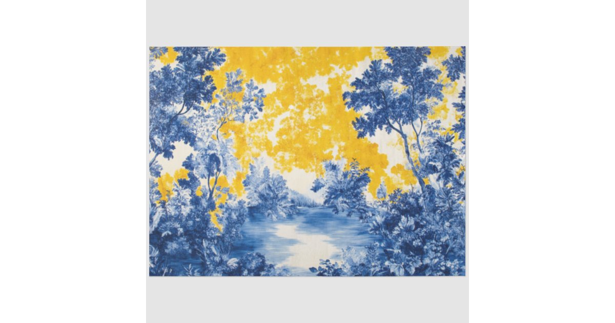 Decoupage French Contemporary Wallpaper Design Tissue Paper | Zazzle