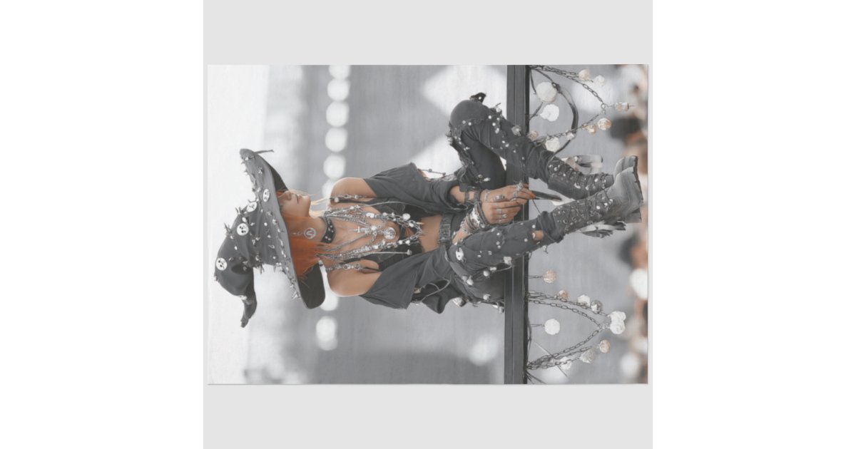 Decoupage Redheaded Sister Punk Star Tissue Paper | Zazzle
