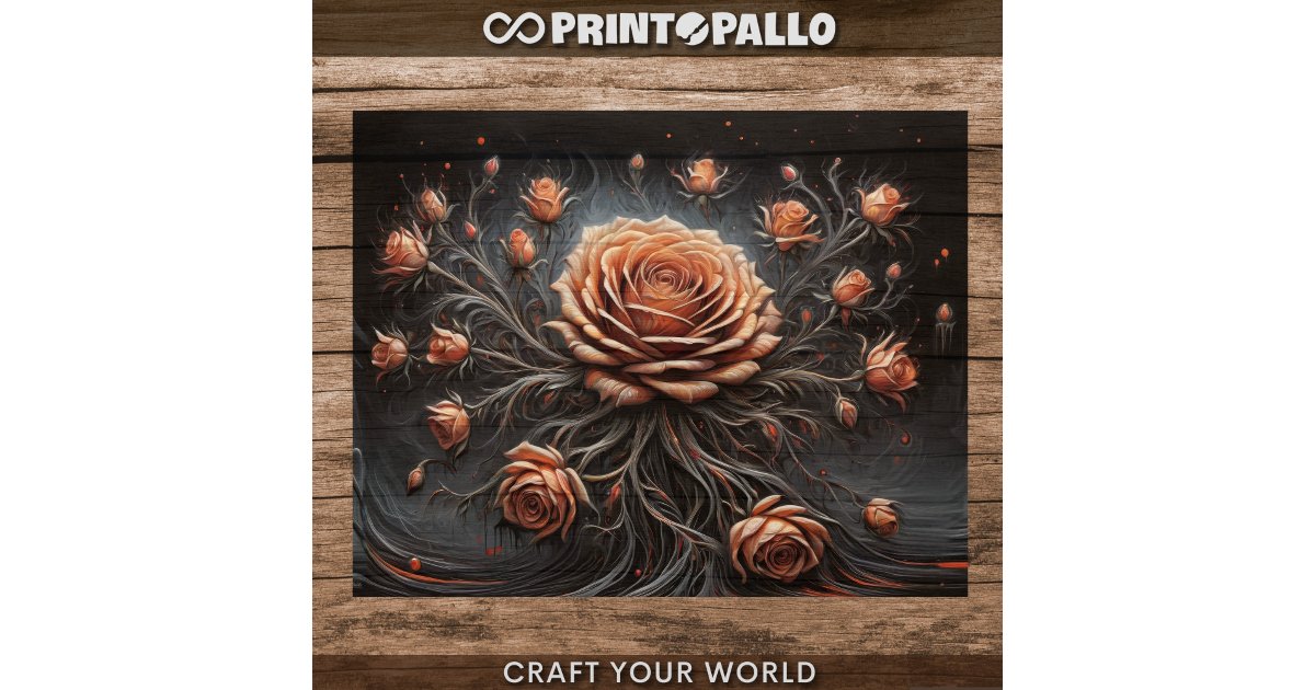 Decoupage - Roses constellation - Tissue Paper | Zazzle