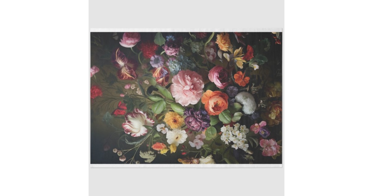 Decoupage Tissue Paper- Petal Cascade Tissue Paper | Zazzle