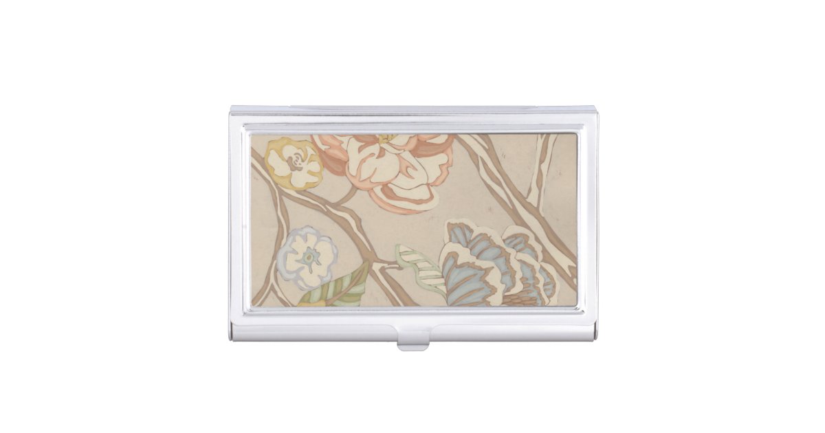 Decrative Organza Chintz Floral Design Case For Business Cards | Zazzle