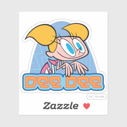 Dee Dee Character Name Graphic Sticker | Zazzle