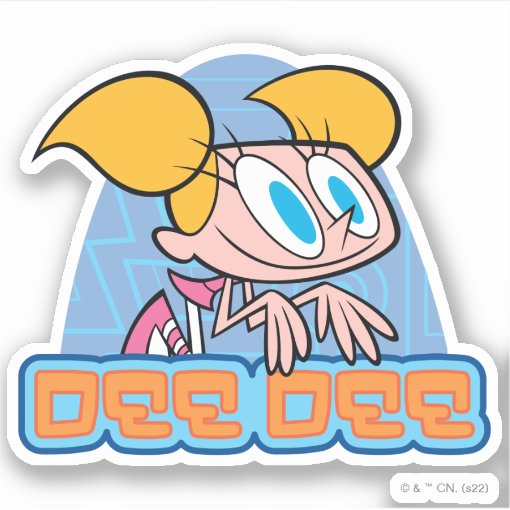 Dee Dee Character Name Graphic Sticker | Zazzle