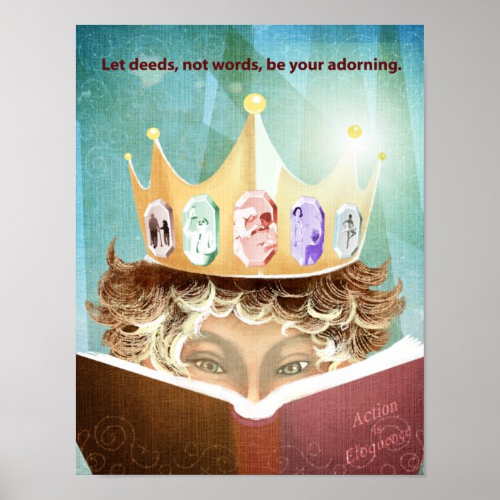 Deeds not Words Poster | Zazzle.com