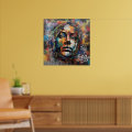 Deep and Emotional Women Face Graffiti Art Poster | Zazzle